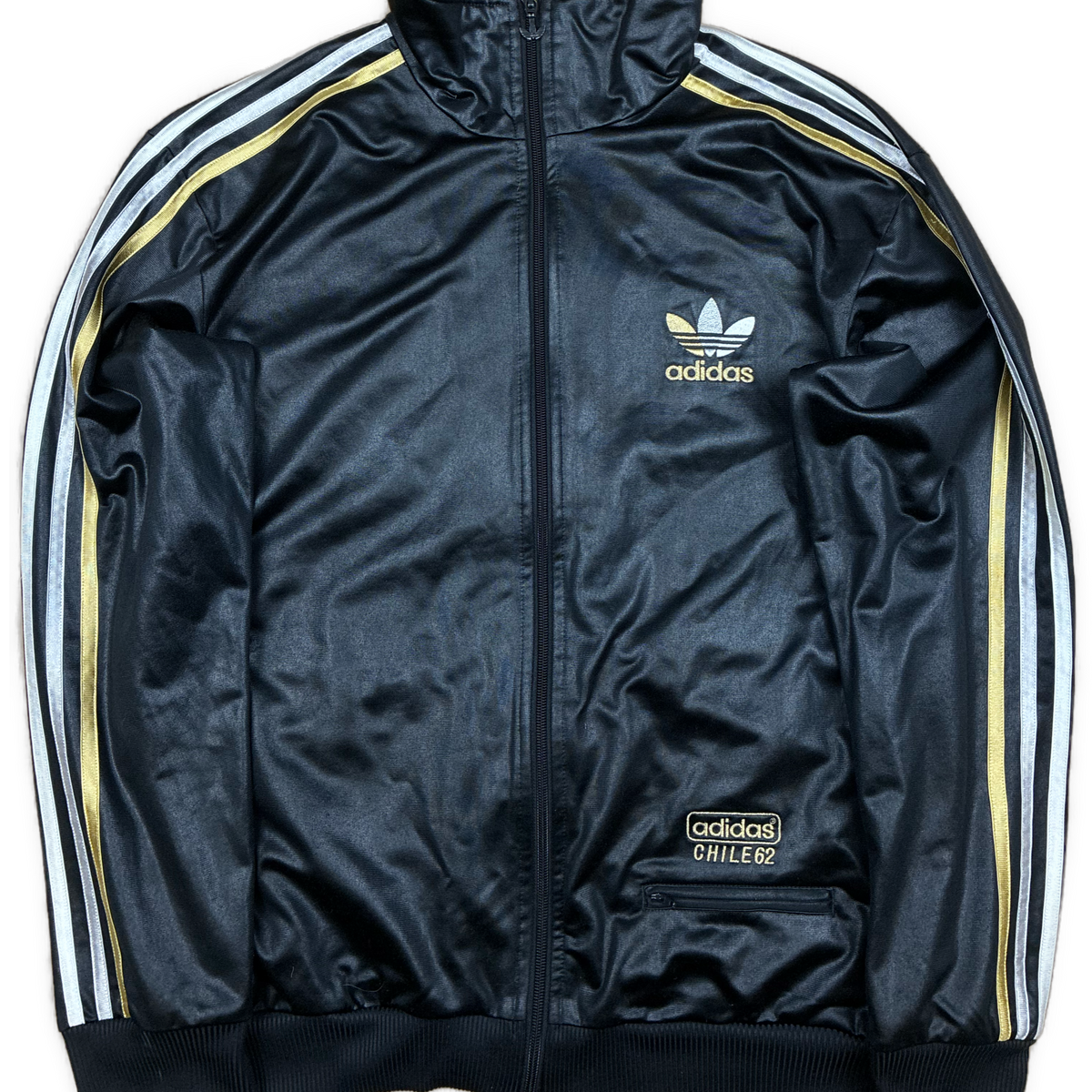 vintage Adidas firebird trackjacket wet look {L} – vierdreineun