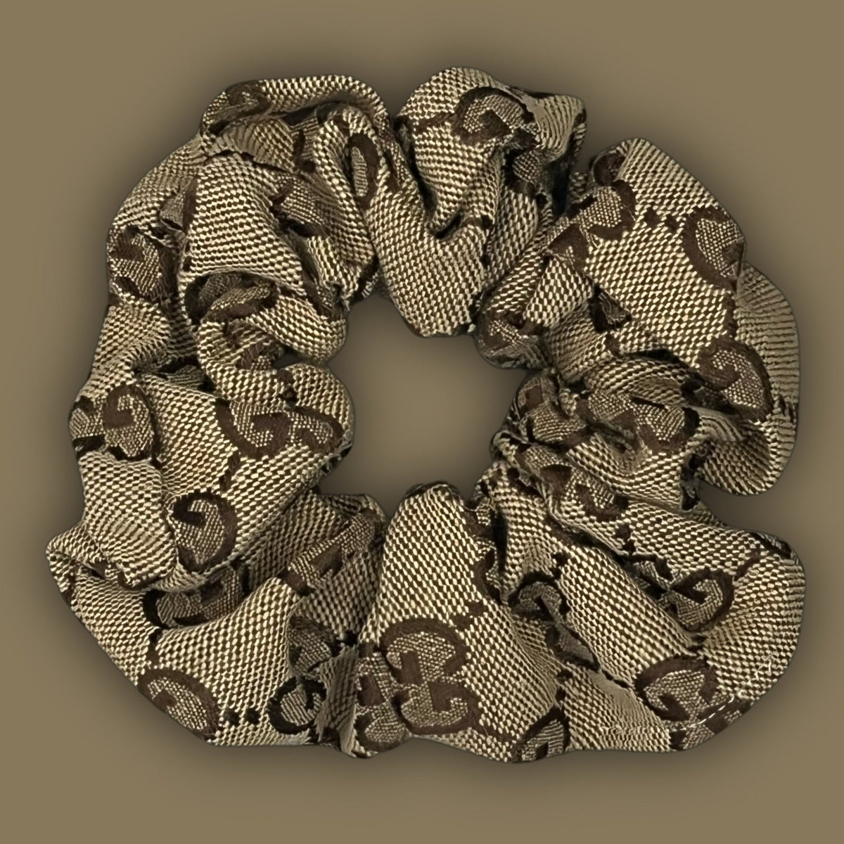 reworked vintage Gucci scrunchie (authentic Gucci Material ) – vierdreineun