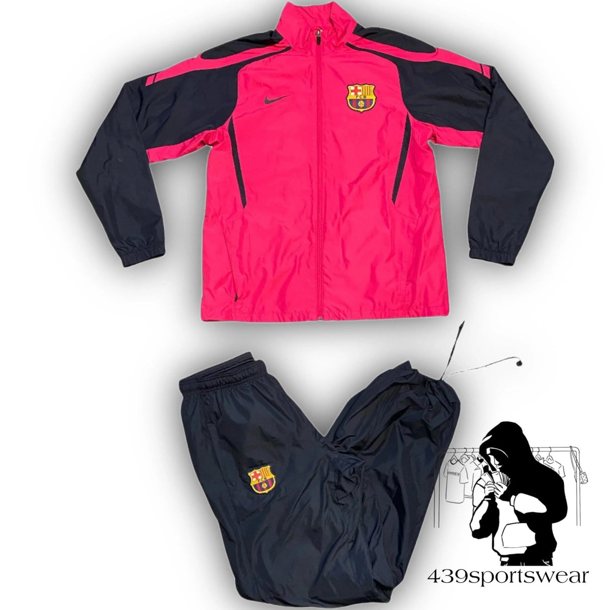 vintage Nike Fc Barcelona tracksuit – vierdreineun
